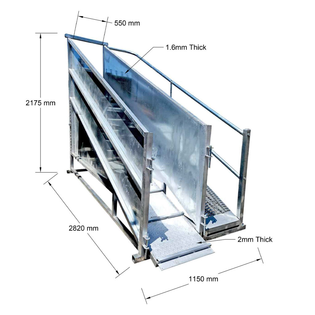 Sheep Loading Ramp with Manway - Super Fence